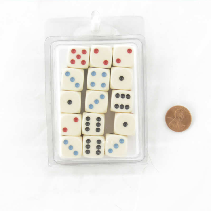 WKP01864E15 Michigan Red Eye Ivory Dice 3 Color Pips Rounded Corners 1 ...